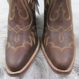 Myra Bag | Shoes | Myra Alba Roja Brown Western Leather Cowgirl Ankle ...